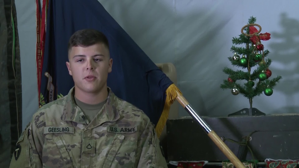 DVIDS - Video - PFC Joshua Geesling Holiday Greeting Lubbock, TX