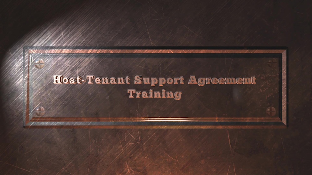 DVIDS - Video - Host-Tenant Support Agreement Training Video