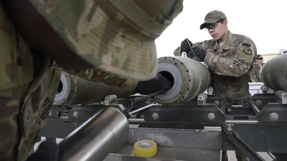 DVIDS - Video - 455 EMXS munitions crew member provides the power in ...