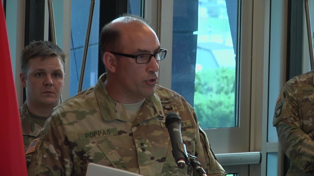 DVIDS - Video - Major General Andrew Poppas' speech for casing ceremony