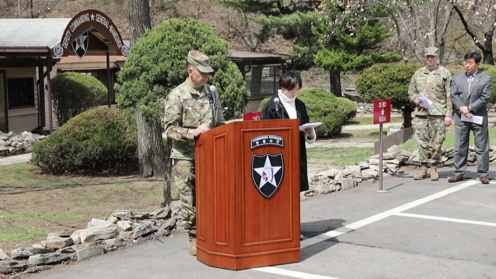 DVIDS - Video - 2ID/RUCD hosts first Arbor Day Ceremony at Camp Casey