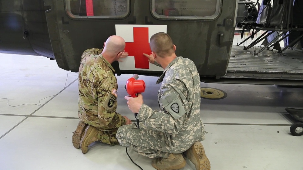 DVIDS - Video - Alaska Guard Black Hawk helicopters welcome a red cross