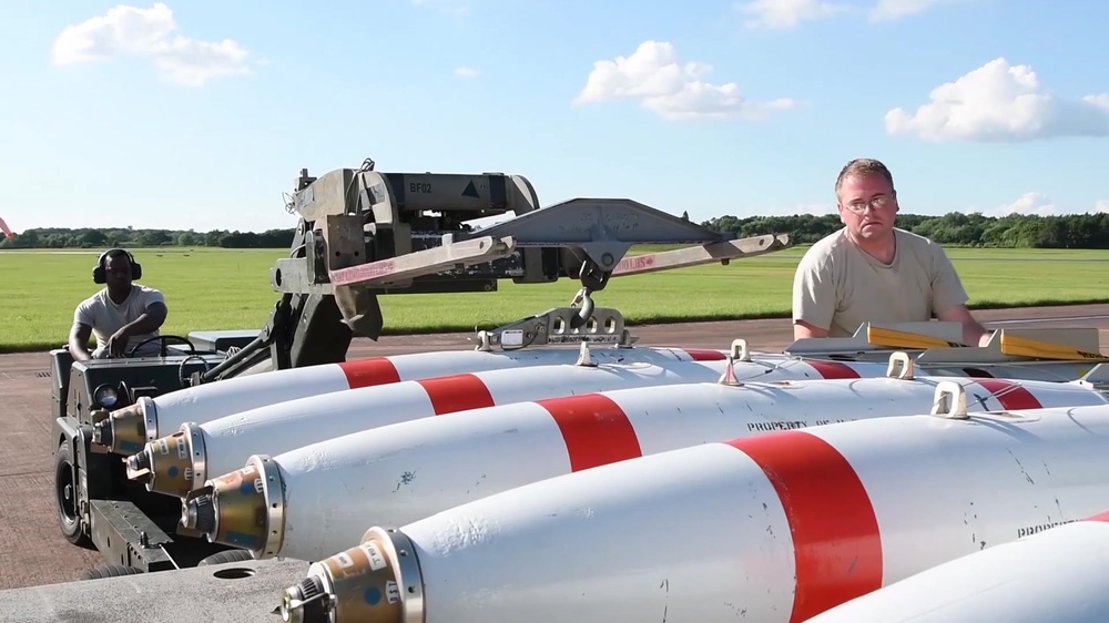 DVIDS - Video - Navy & Air Force Quickstrike Mine Bomb Build and B-1 ...