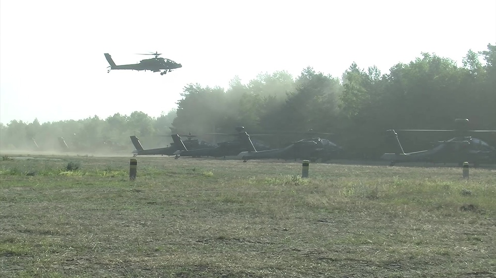 DVIDS - Video - Task Force Viper Apache Helicopters Depart Zagan Poland