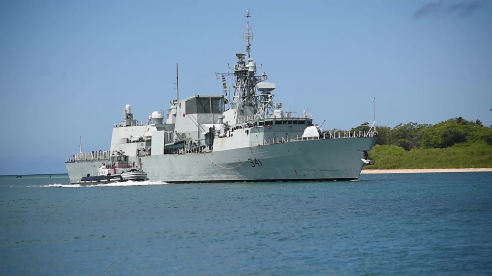 DVIDS - Video - HMCS Ottawa (FF 341) enters Pearl Harbor in preparation ...