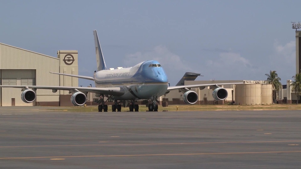 DVIDS - Video - VC-25 (Air Force One) Visit to Joint Base Pearl Harbor ...