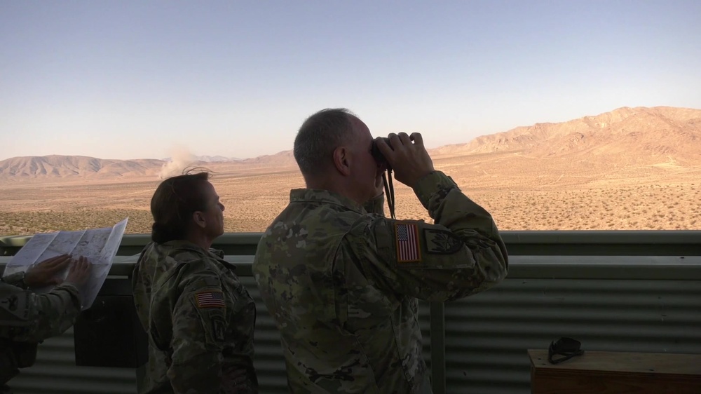 DVIDS - Video - Lt. Gen Timothy J. Kadavy visits NTC rotation of 56th SBCT