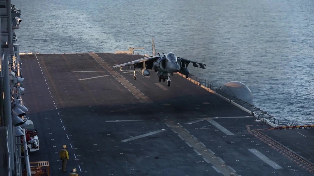 DVIDS - Video - AV-8B Harrier Landing and Take Offs