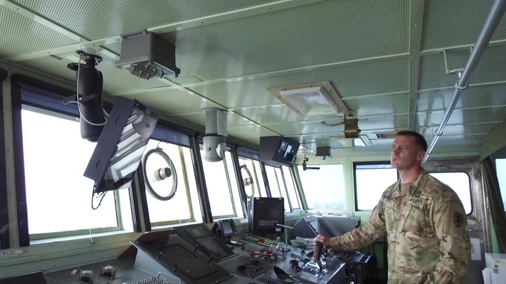 DVIDS - Video - Bridge Operations Aboard Army Watercraft LCU-2027