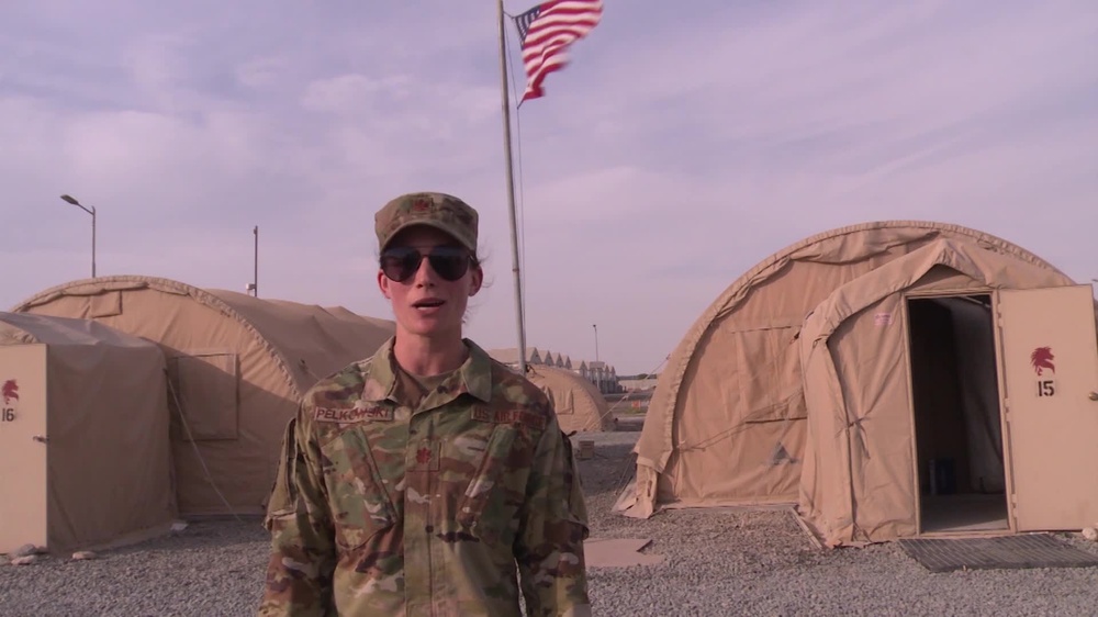 DVIDS - Video - Maj Amanda Pelkowski USAFA vs Army Shout out