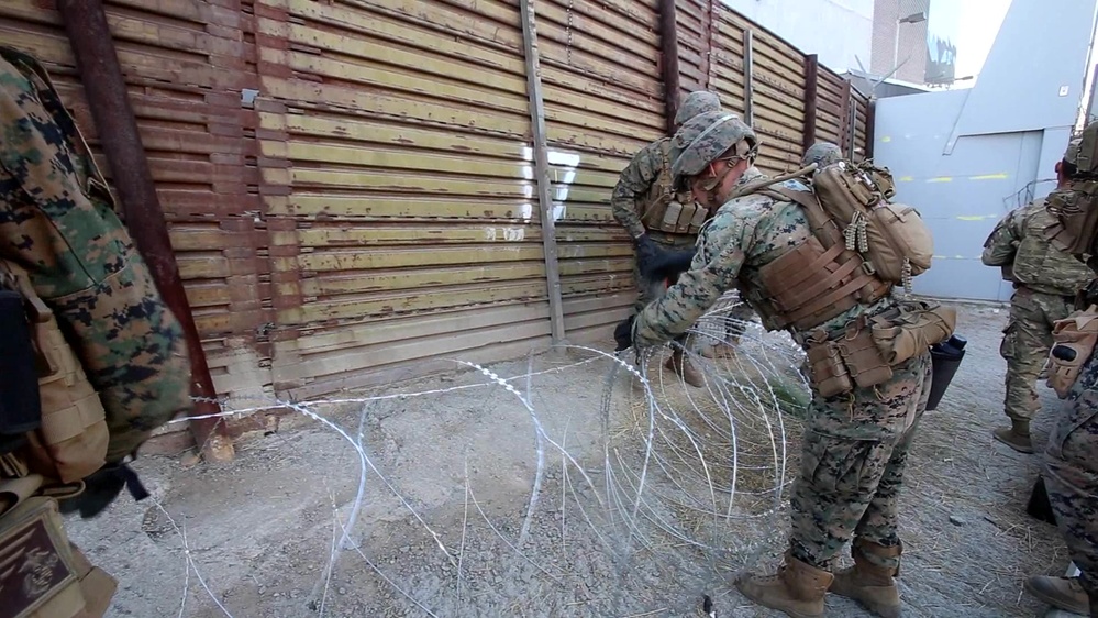 DVIDS - Video - U.S. Marines Improve Southern California Border Wall