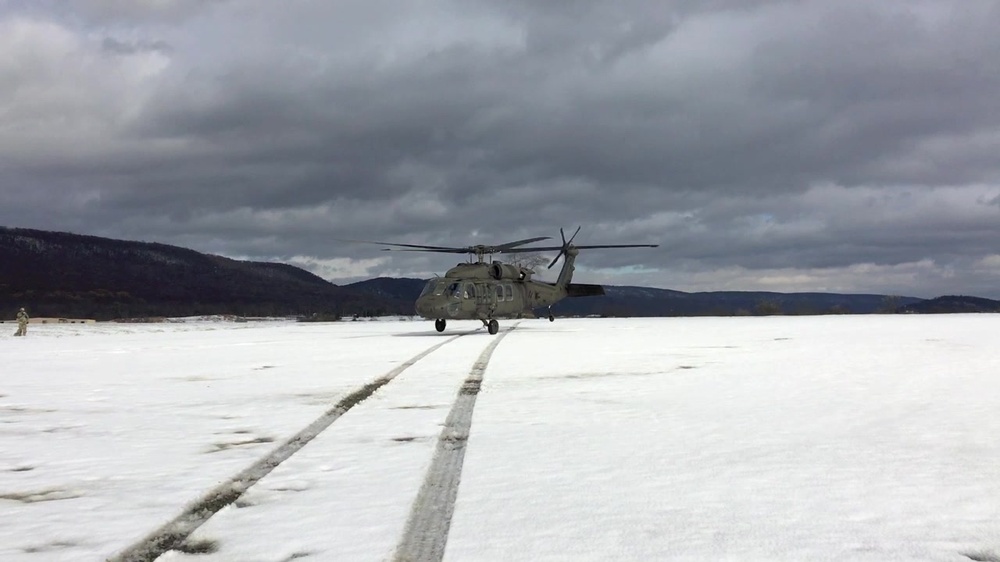DVIDS - Video - Black Hawk landing and takeoff in the snow