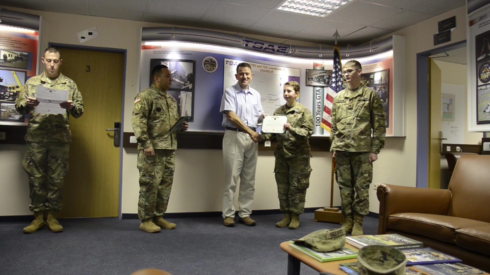 DVIDS - Video - TSAE Soldiers receive Army Achievement Medals