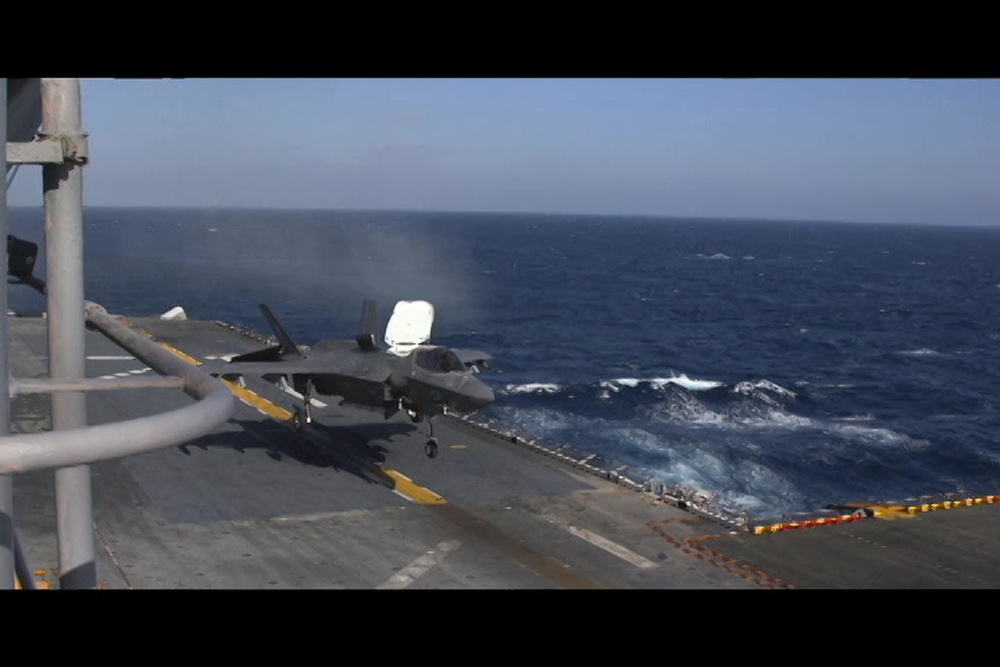 DVIDS - Video - F-35B Lightning II fighters conduct flight operations ...