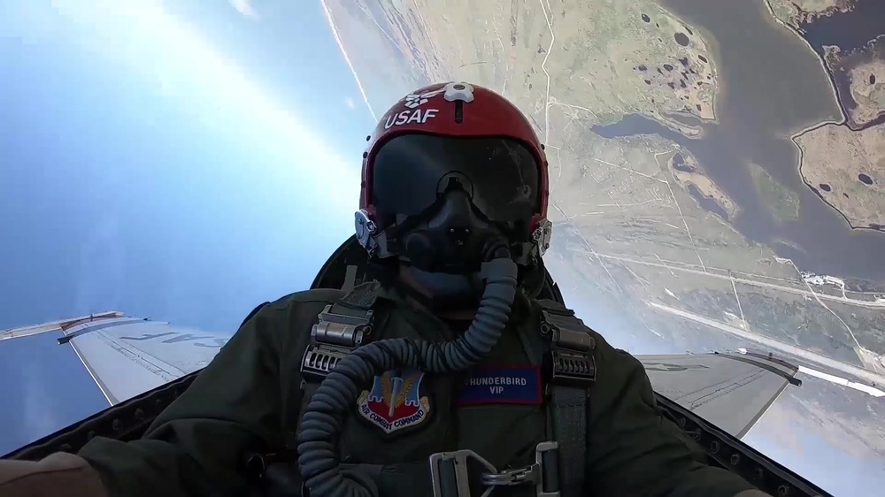 DVIDS - Video - NASCAR Drivers Fly with USAF Thunderbirds