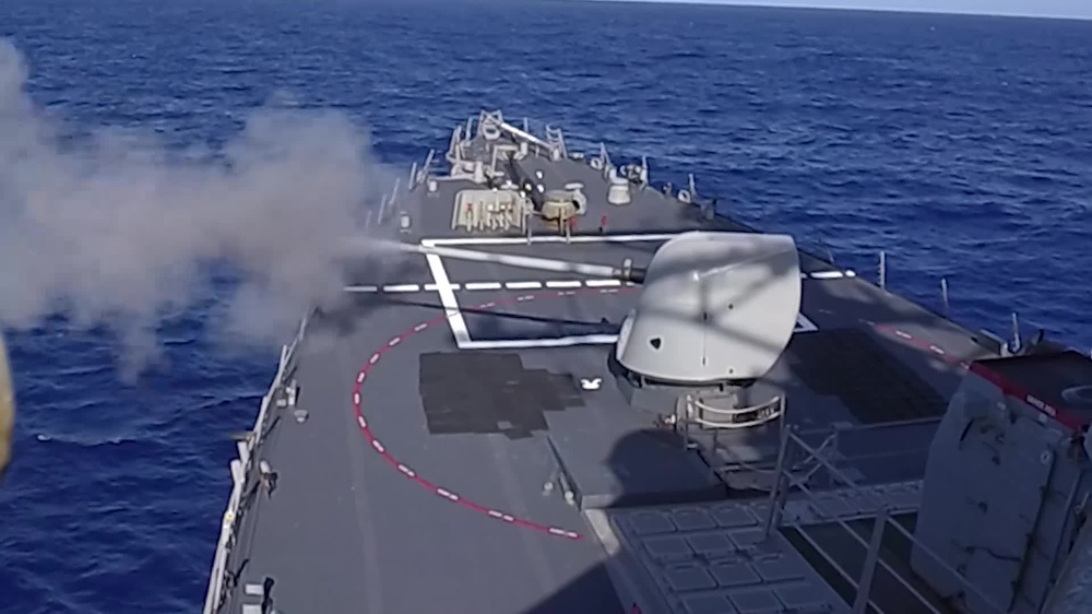 DVIDS - Video - USS Curtis Wilbur TORPEX and 5 inch gun shoot