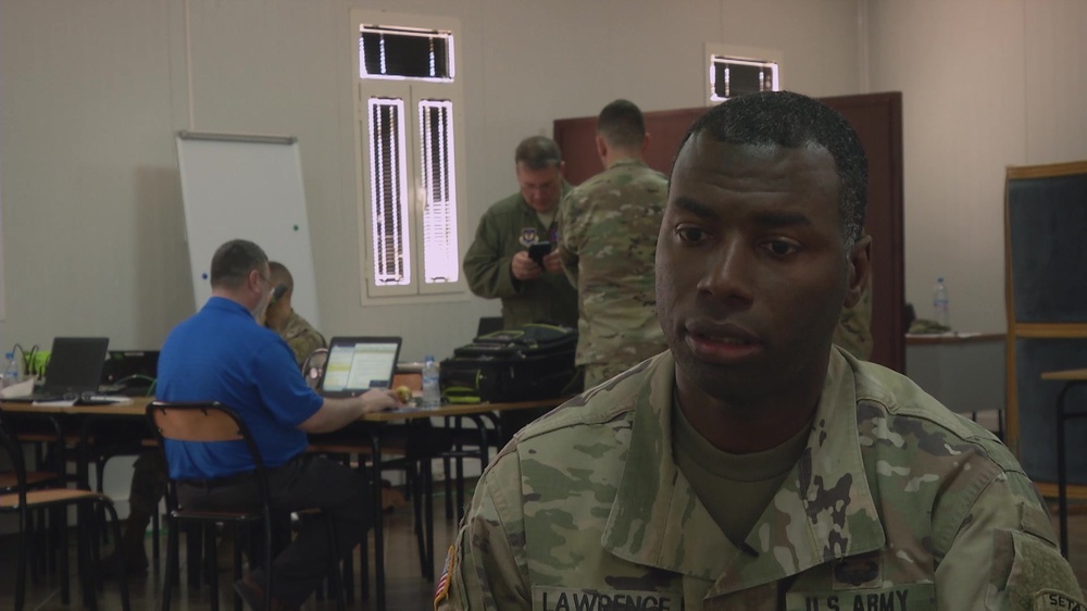 DVIDS - Video - African Lion 2019 - AMNET interview - CW3 Quintin Lawrence