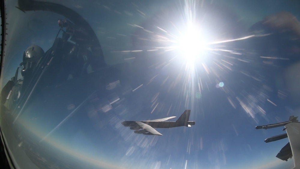 DVIDS - Video - Aerial B-roll of 2 Bomb Wing B-52