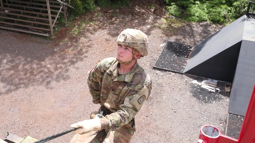 DVIDS - Video - 2019 Army Pacific Best Warrior Competition Repel Tower