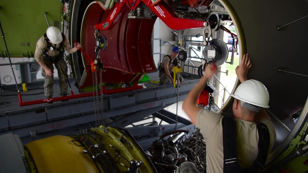 DVIDS - Video - C-5M Engine Change Training