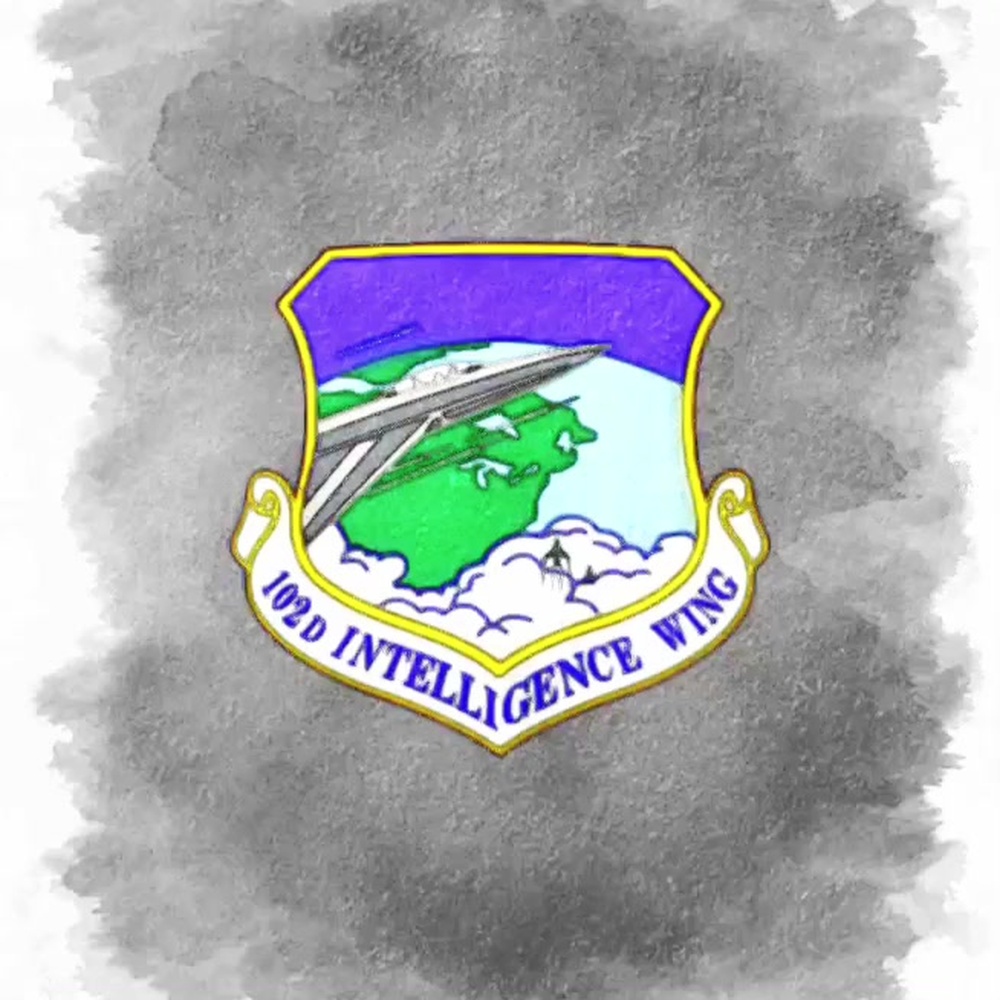 DVIDS - Video - 102nd Intelligence Wing emblem watercolor animation