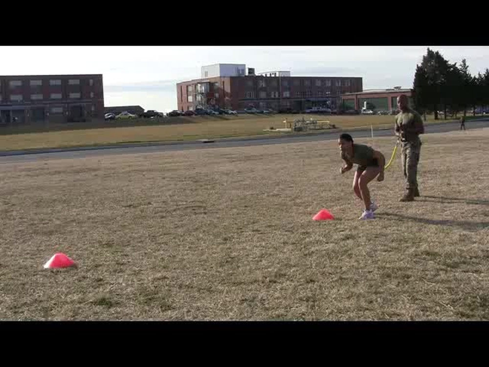 DVIDS - Video - 10 Yard Resisted Forward Shuttle