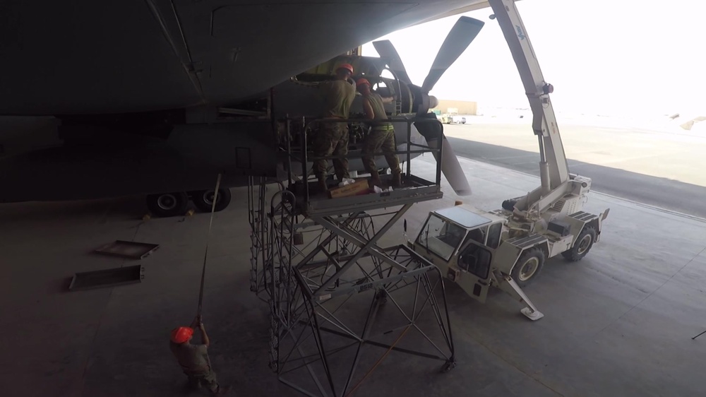 DVIDS - Video - C-130 Engine Hang Timelapse