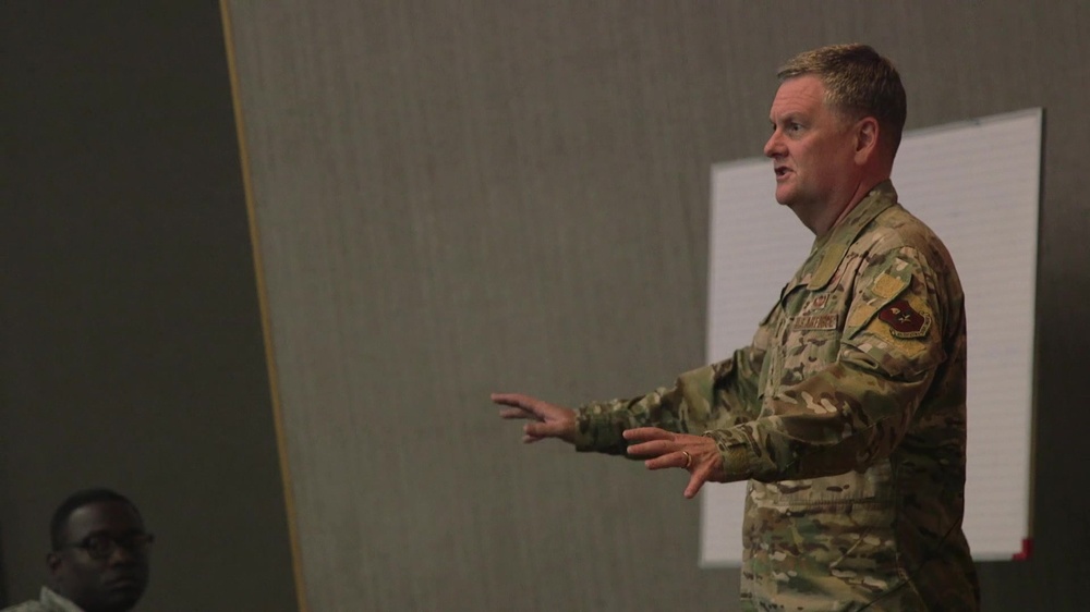 DVIDS - Video - Lt. Gen Brad Webb, CMSgt Juliet Gudgel all-call at ...