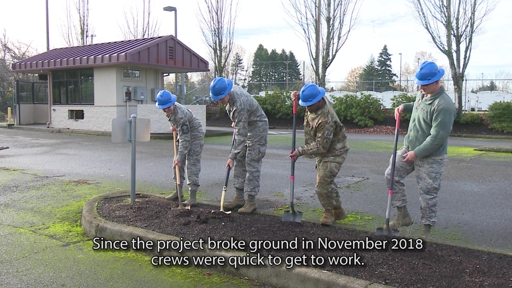 DVIDS - Video - Portland Air National Guard Base Installs New Main Gate