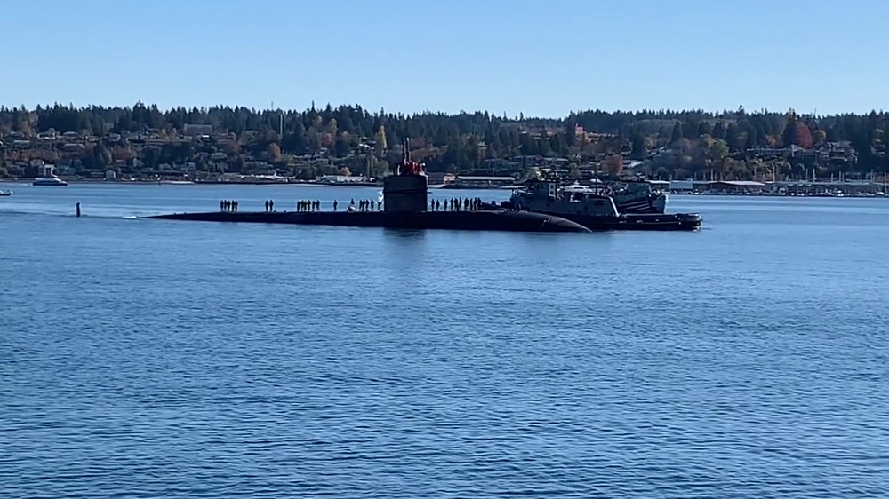 DVIDS - Video - USS Olympia (SSN 717) Arrives in Bremerton for ...