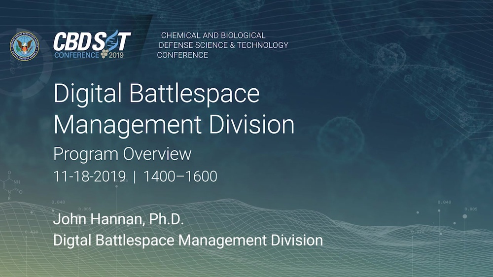 DVIDS - Video - The Chem-Bio Defense S&T Portfolio - Digital ...