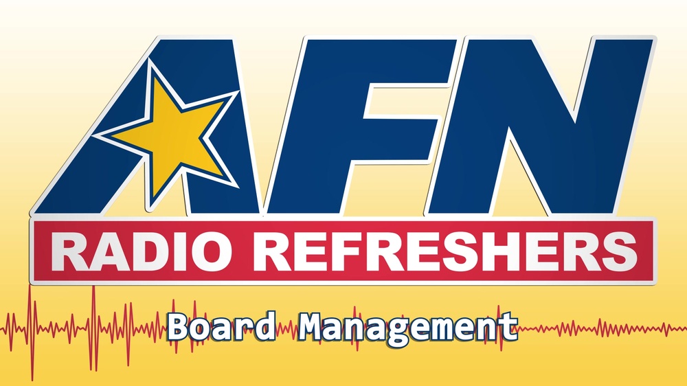 DVIDS - Video - AFN Radio Refreshers 1-1: Board Management