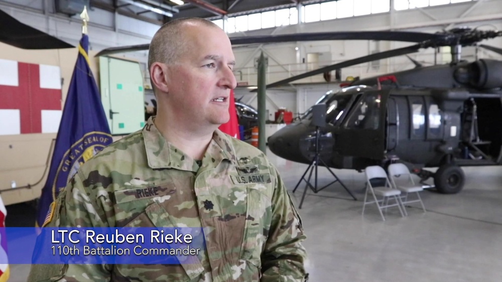 DVIDS - Video - 110th Multifunctional Medical Battalion Casing Ceremony