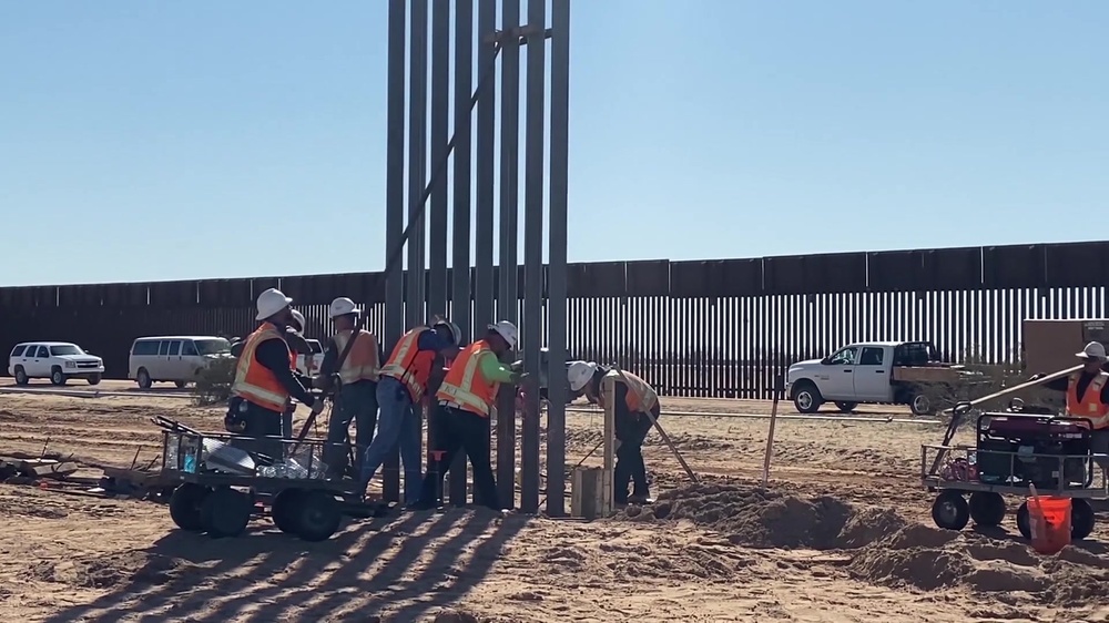 DVIDS - Video - Border Barrier Construction, BMGR