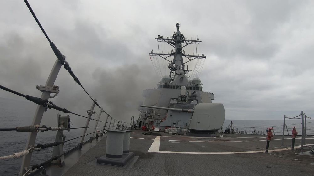 DVIDS - Video - USS Paul Hamilton - preparing and firing CIWS, 25mm, 50 ...