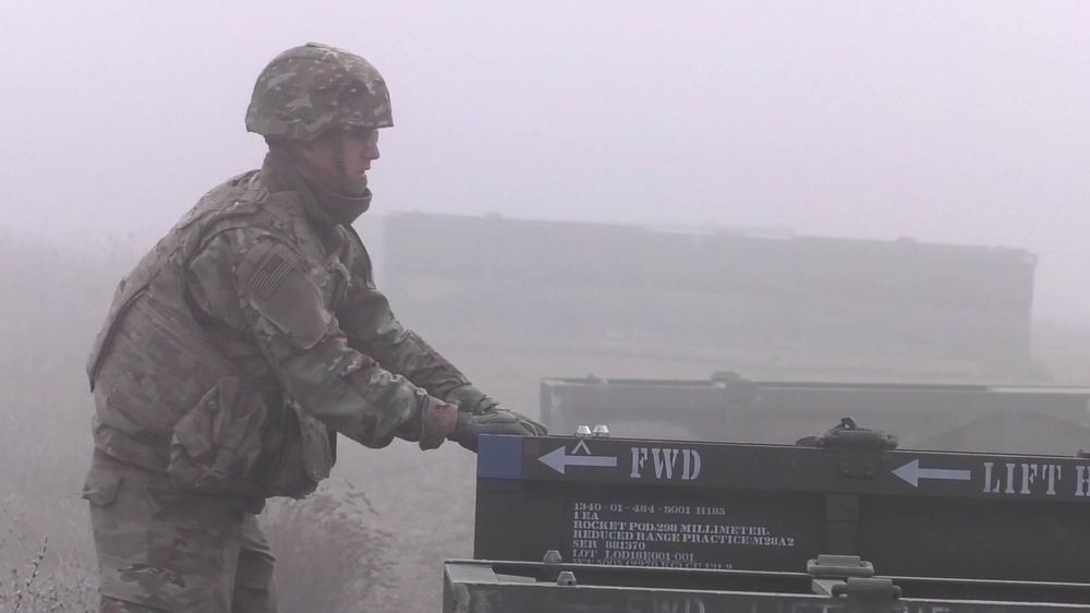 DVIDS - Video - 1-6 FA, 41 FAB MLRS live fire