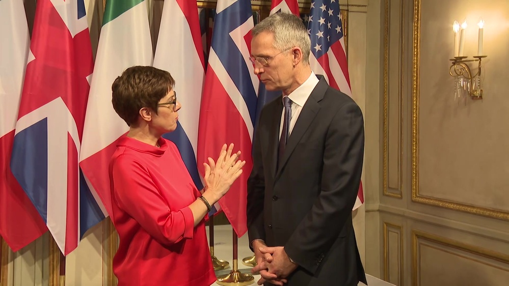 DVIDS - Video - NATO Secretary General handshake with German Defence ...