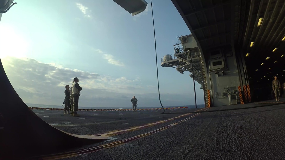 DVIDS - Video - 31st Marine Expeditionary Unit Conducts Fast Rope Exercise