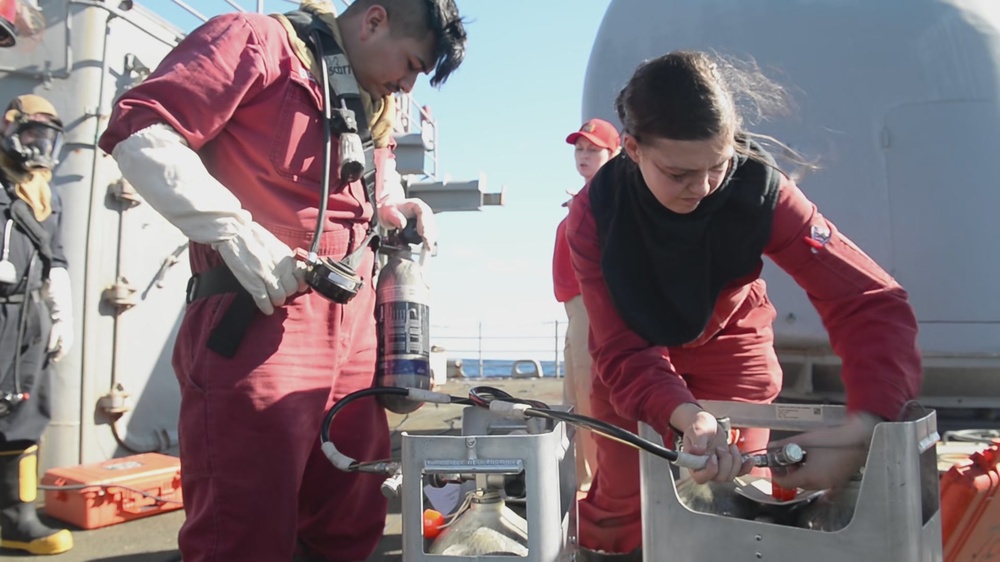 DVIDS - Video - USS Vella Gulf Conducts Operations in the Atlantic Ocean