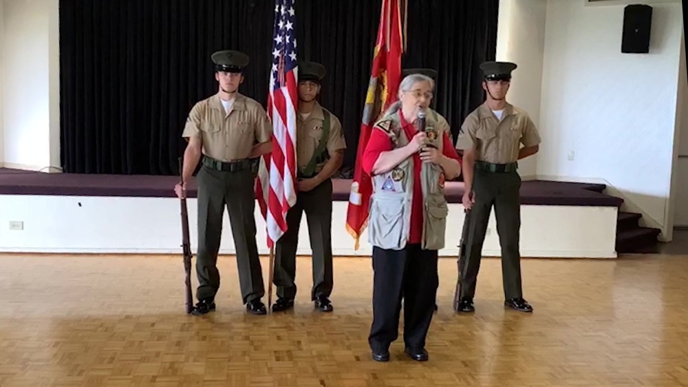 DVIDS - Video - Mrs. Barbara Mathews becomes an Honorary Marine