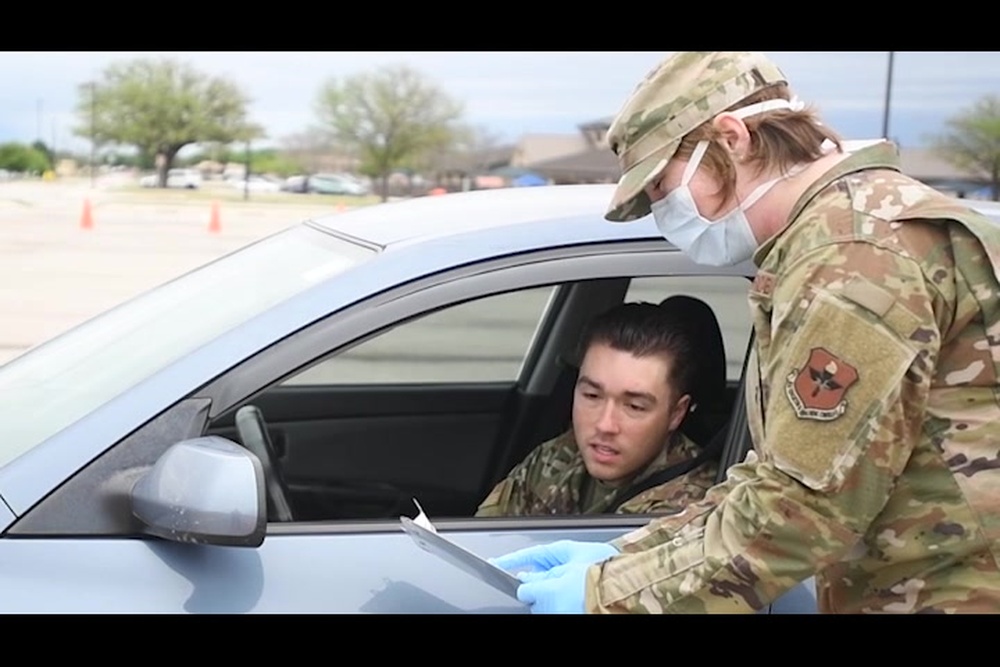 DVIDS - Video - WHASC opens drive-thru screening, testing BROLL package