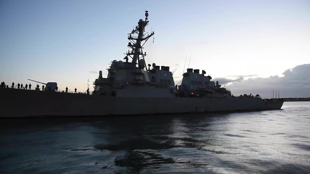 DVIDS - Video - USS Carney (DDG 64) Returns from Deployment