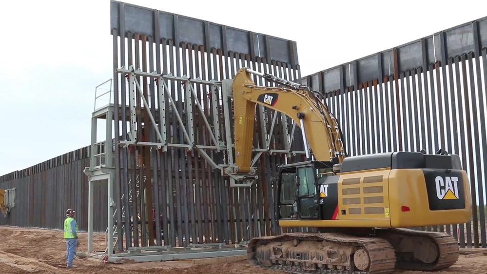 DVIDS - Video - South Pacific Border District contractor moves panels ...