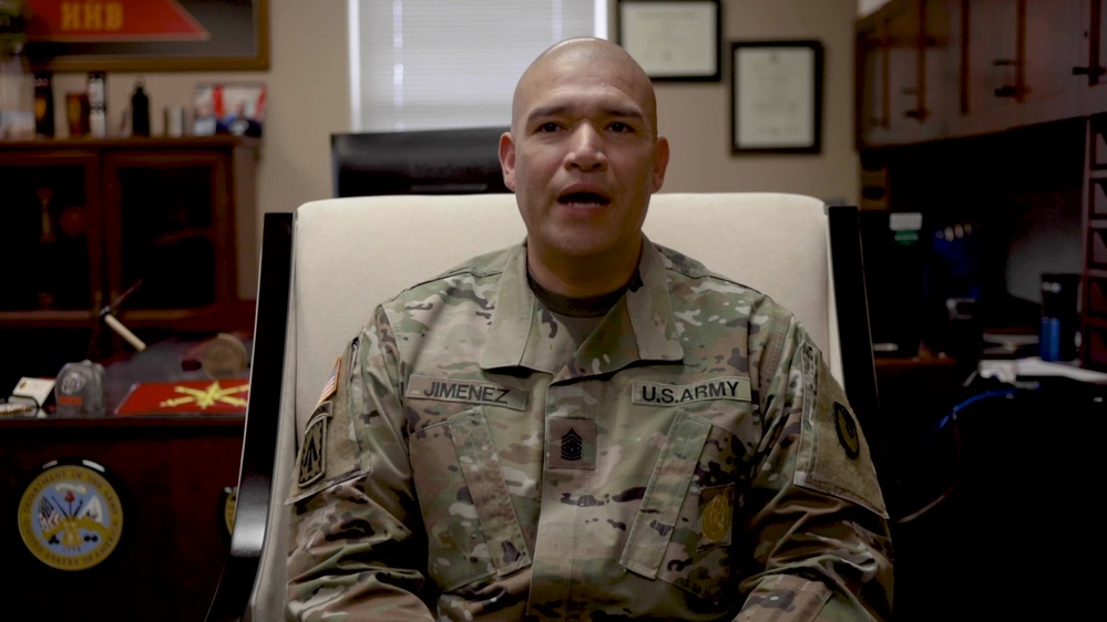 DVIDS - Video - Command Sergeant Major Juan Jimenez PSA
