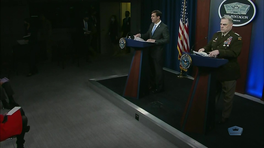 DVIDS - Video - Top Defense Officials Brief Reporters