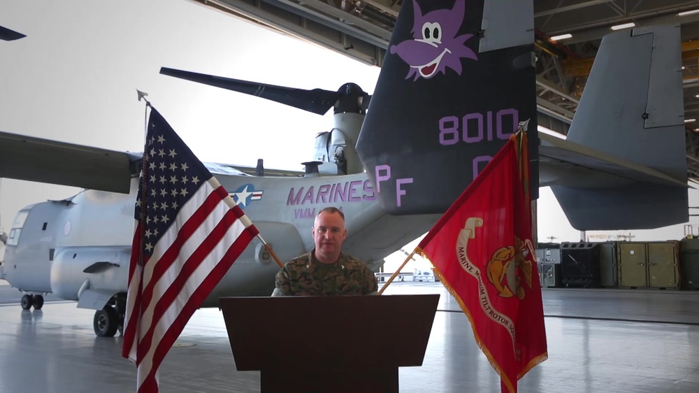 DVIDS - Video - VMM-364 Change of Command Video Message