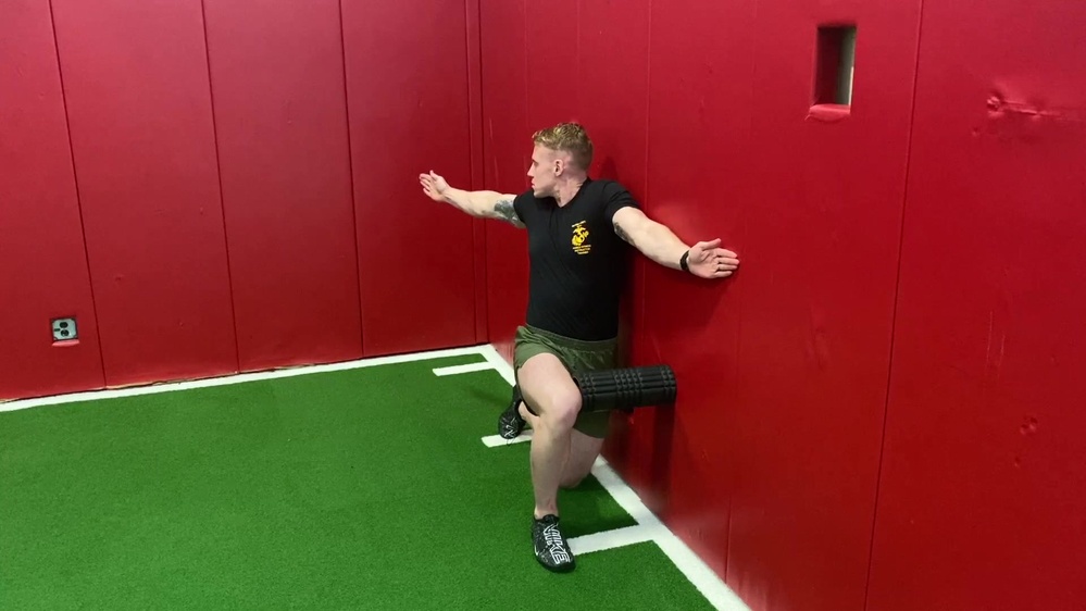 DVIDS - Video - 1/2 Kneeling Wall Rotation Stretch