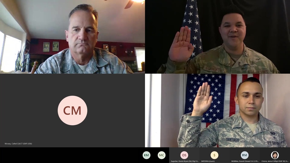 DVIDS - Video - 452nd AMW/PA Virtual Reenlistment