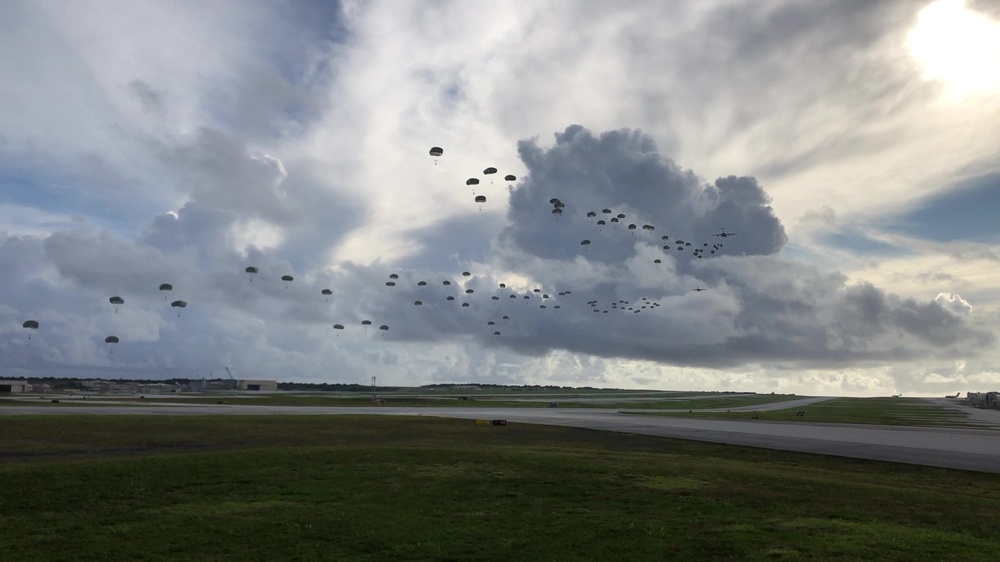 DVIDS - Video - Paratroopers conduct Joint Forcible Entry Operation on Guam