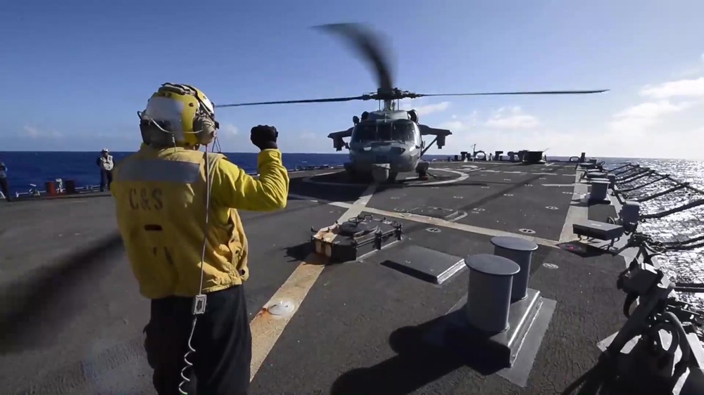 DVIDS - Video - USS Russell Flight Operations